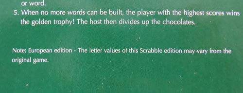 Chocolate Scrabble | Cooking Chapbook